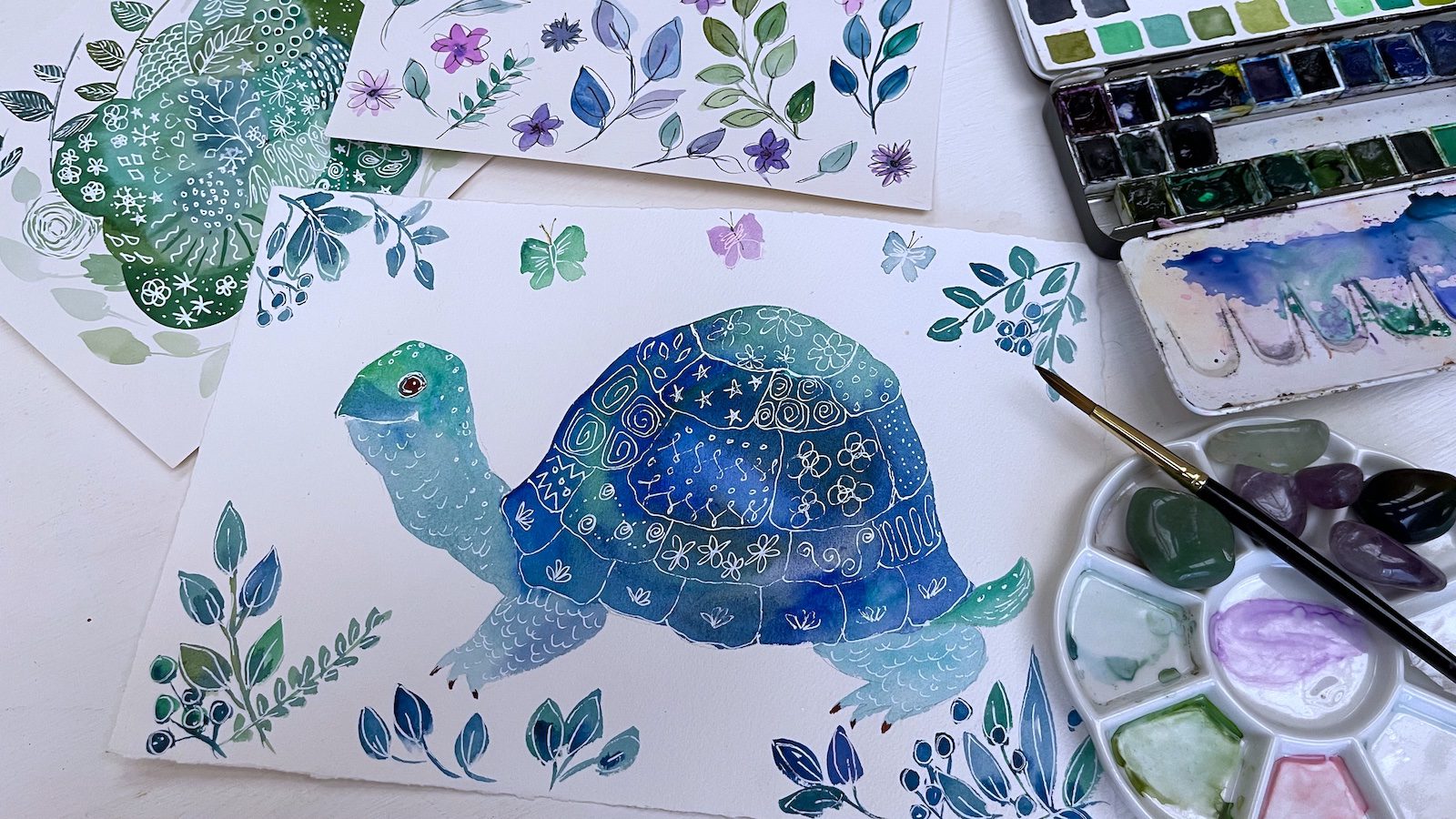 Paint a Cute Whimsical Turtle | Diane Antone Studio