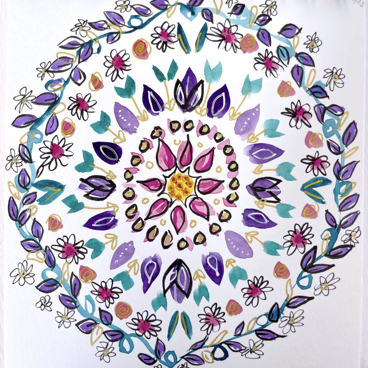 Modern Mandala Painting | Diane Antone Studio