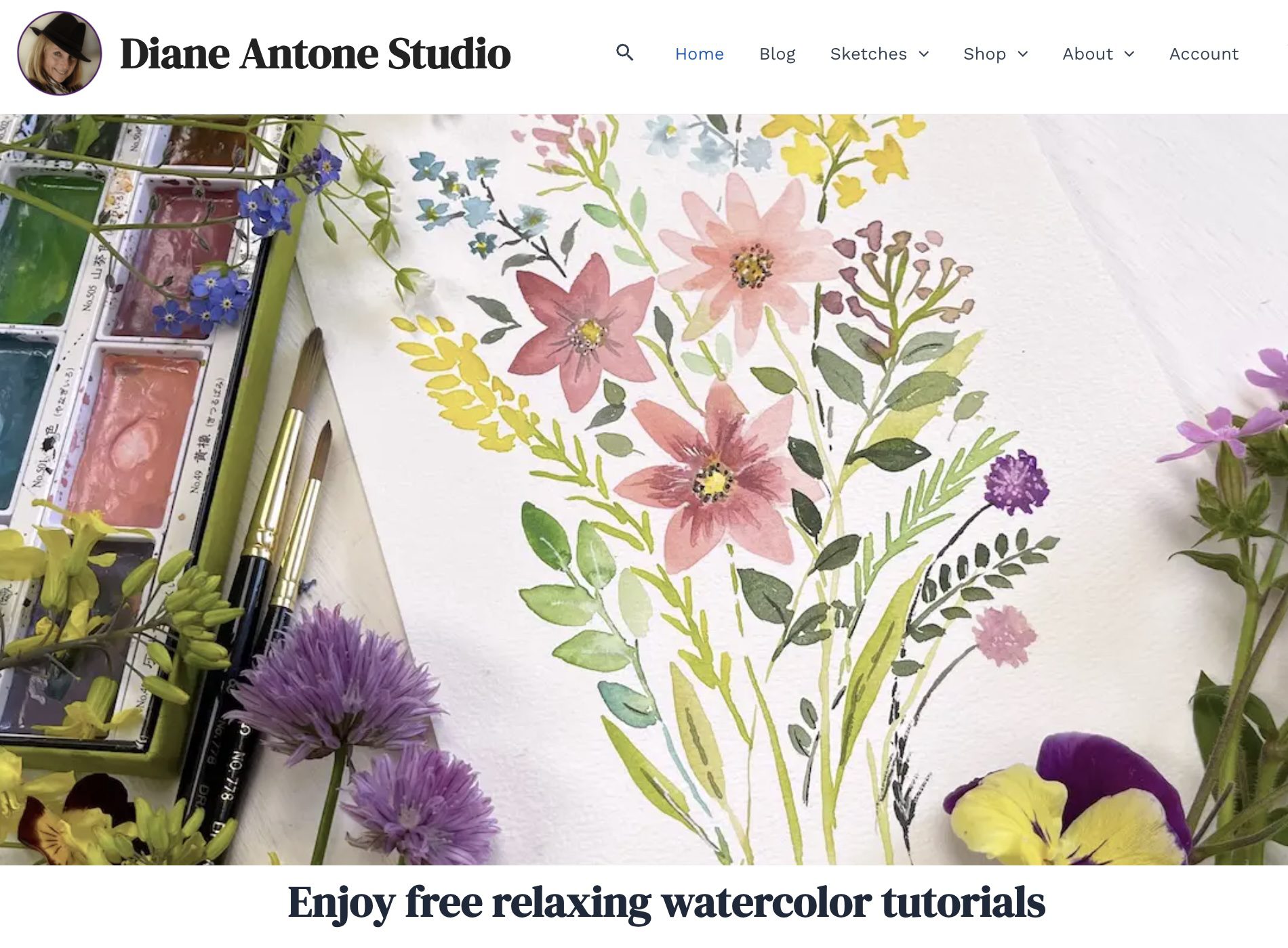 Diane Antone Studio | Watercolor tutorials and sketch downloads